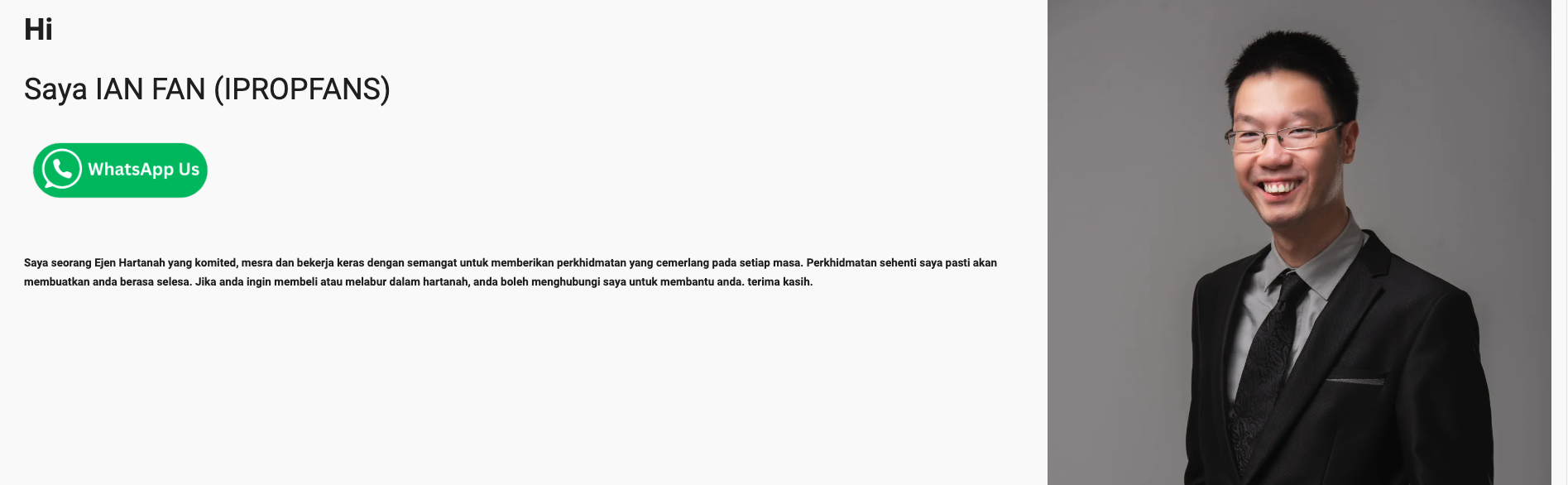 Ejen Profil: Ian Fan - IpropFans